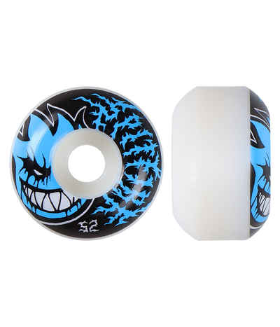 Shop Spitfire Bighead Classic Deathmask Wheels (white blue) 52mm 99A 4 ...
