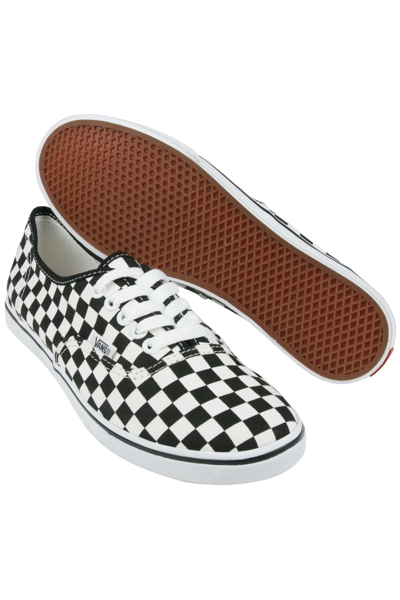 Vans Authentic Lo Pro Checkerboard Shoes women (true white black) buy ...